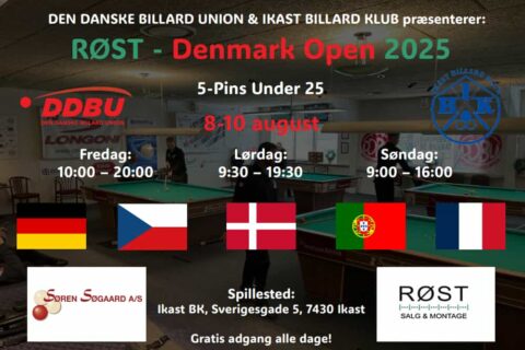 Den Danske Billard Union – 3-bande carambole – Keglebillard – Pool ...