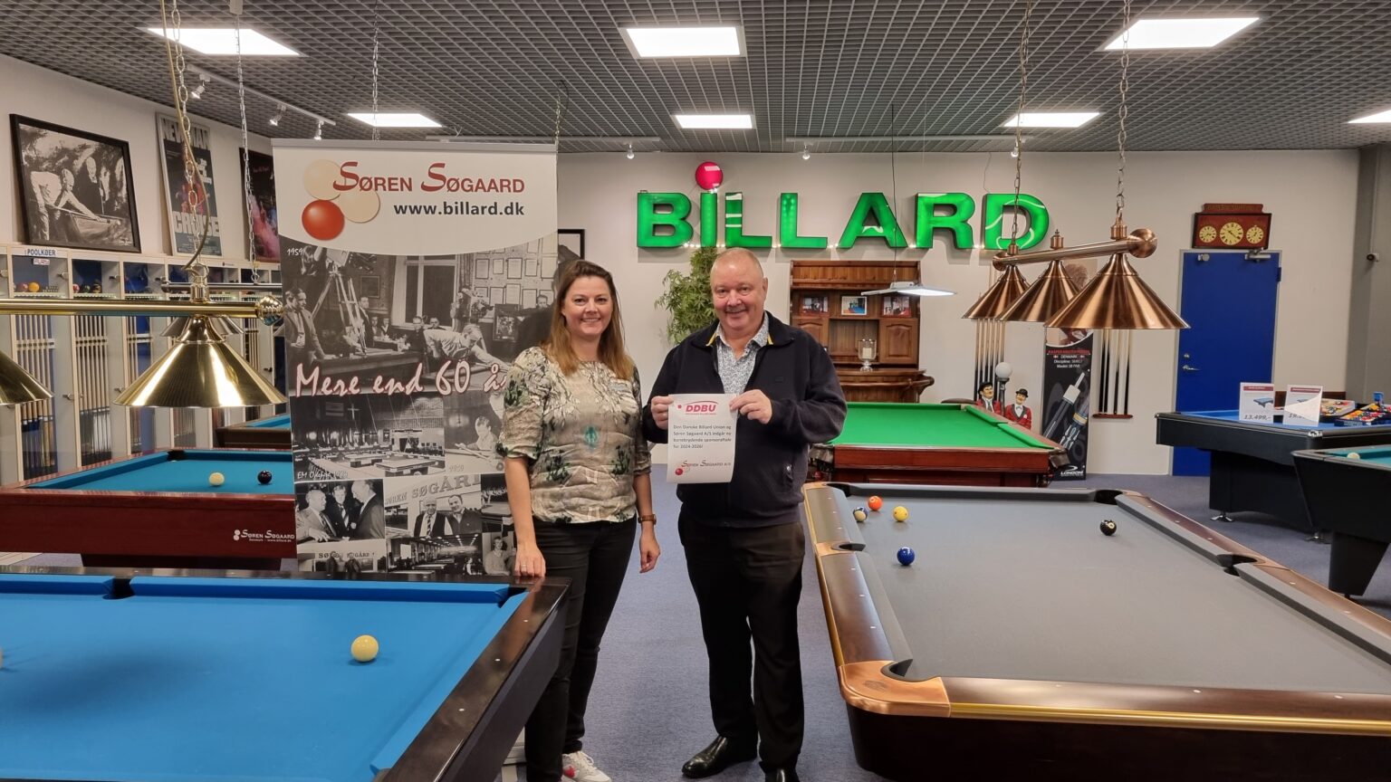 Den Danske Billard Union og Søren Søgaard A/S indgår ny banebrydende ...