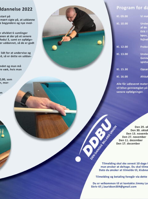 Den Danske Billard Union – 3-bande carambole – Keglebillard – Pool ...